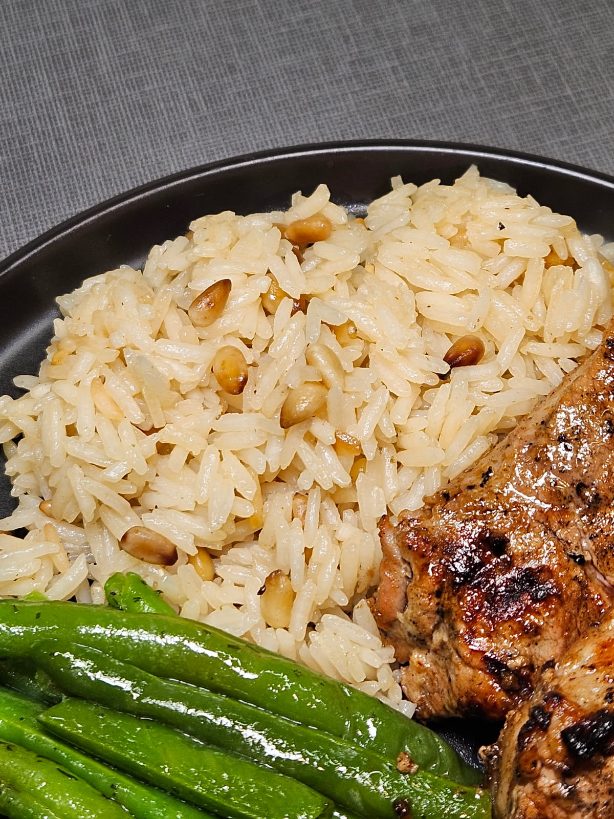 Golden Pine Nut Rice Pilaf - Joyful Little Things
